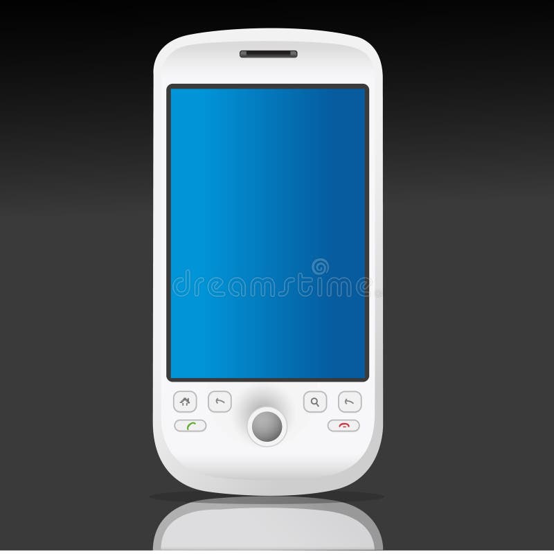 Het Mobiele Pictogram Van De Telefoon Vector Illustratie - Illustration ...