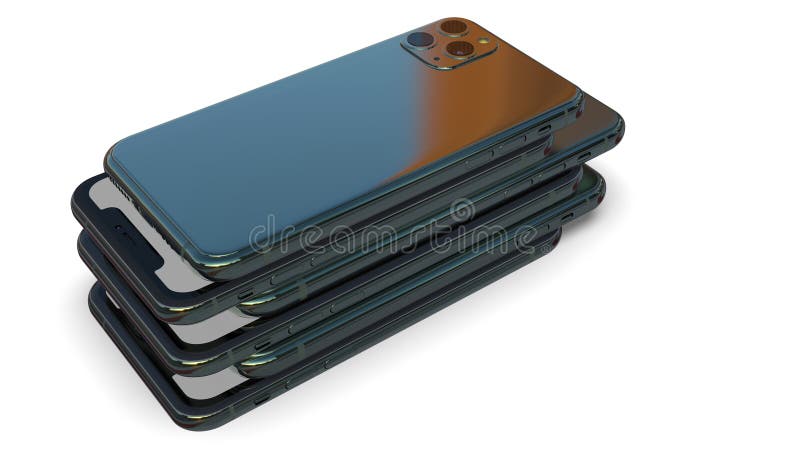 Mobil Phone Realistic 3d Model, of Background. 3d Render Stock ...