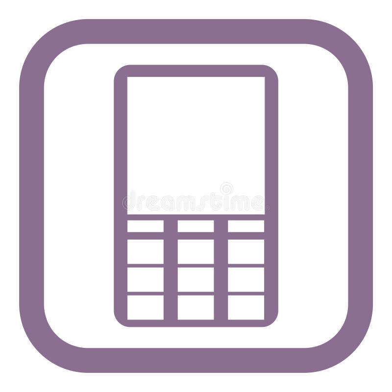 Mobil Symbol, Telefonsymbol Stock Illustrationer - Illustration av ...