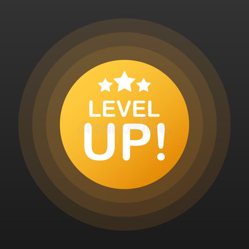 Game Icon Bonus. Level Up Icon, New Level Logo. Vector Illustration ...