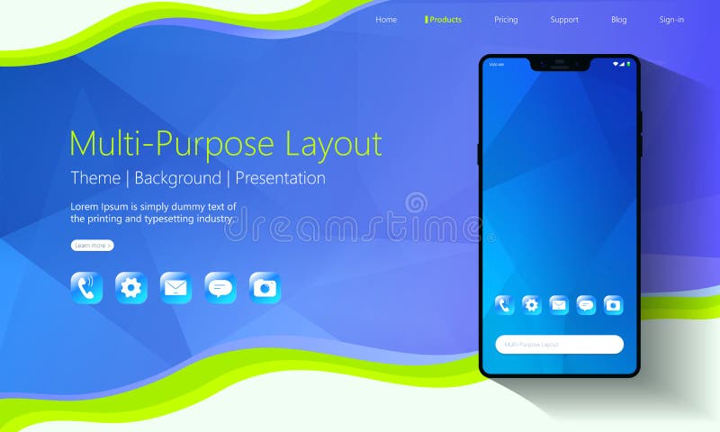 MobileWeb Page Design Templates for Business ,advertising and ...