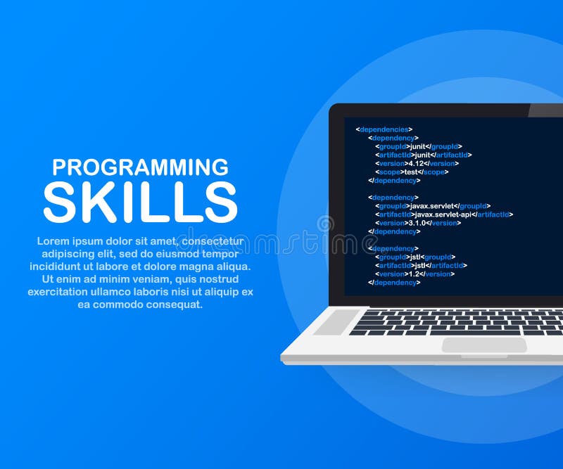 Modern Flat Design Isometric Concept of Programming Skills for Website and Mobile Website ...