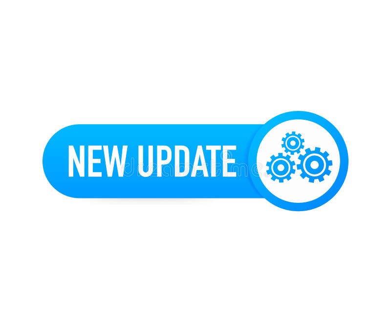 System Software Update or Upgrade. Banner New Update, Badge, Sign ...