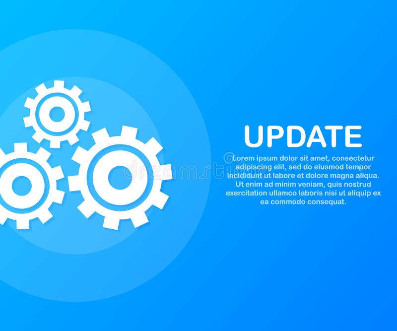 System Software Update or Upgrade. Banner New Update, Badge, Sign ...