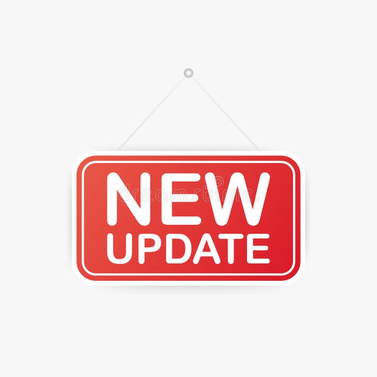 System Software Update or Upgrade. Banner New Update, Badge, Sign ...