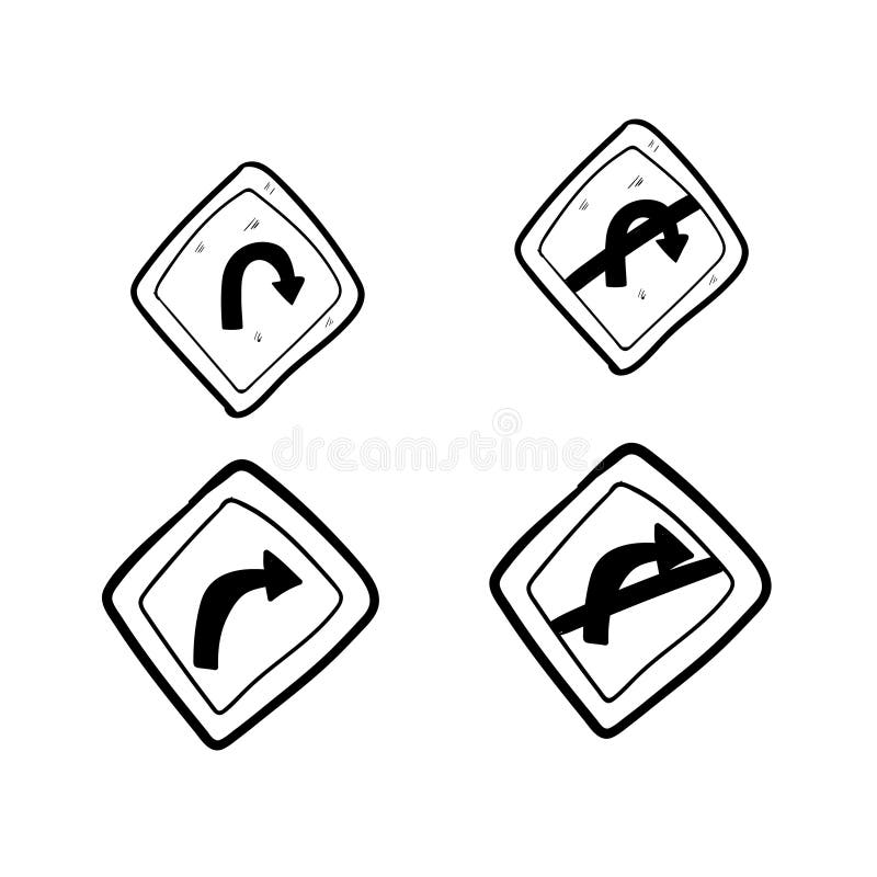 Traffic Signs Doodle Stock Illustrations – 461 Traffic Signs Doodle ...