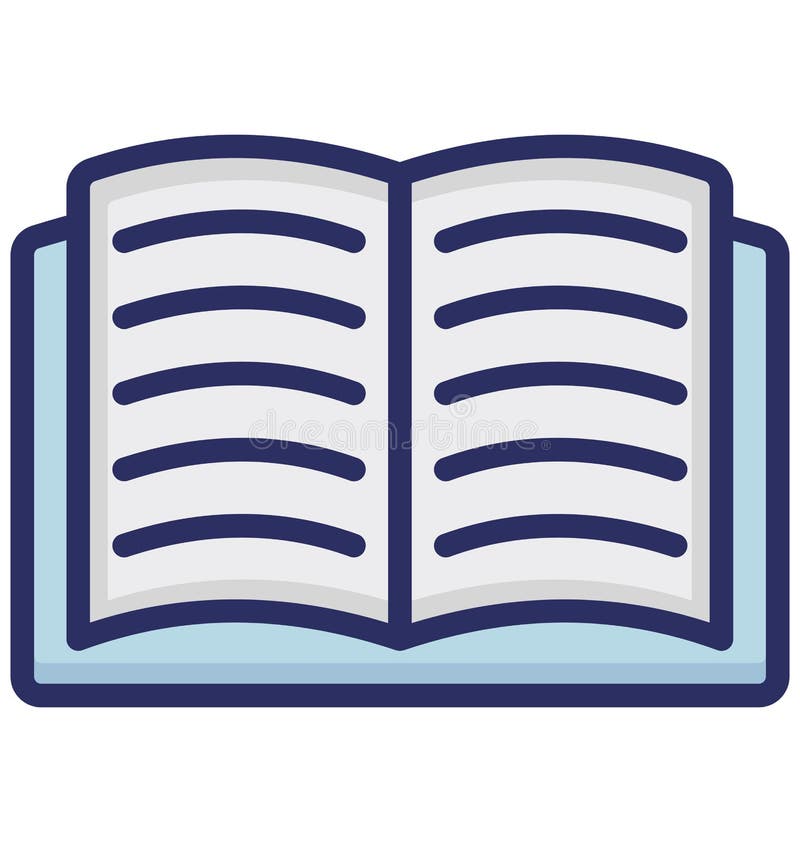 Book Isolated Vector Icon that Can Easily Modify or Edit Stock Vector ...