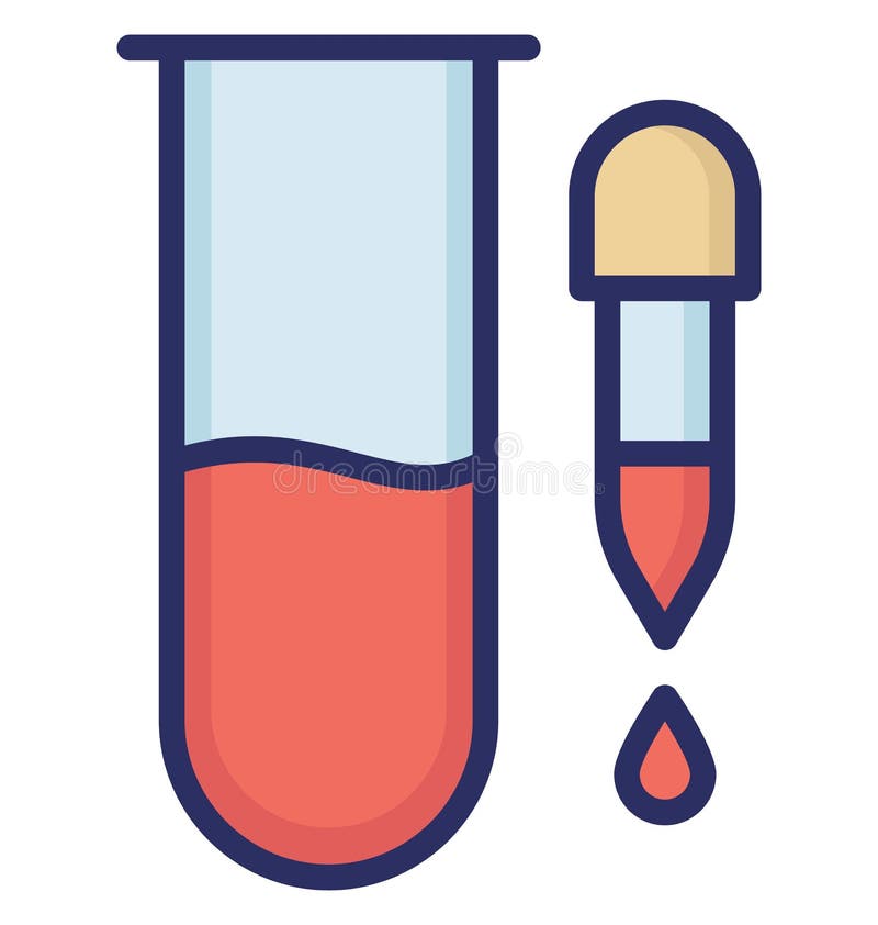 Chemical Dropper Isolated Vector Icon that Can Easily Modify or Edit ...
