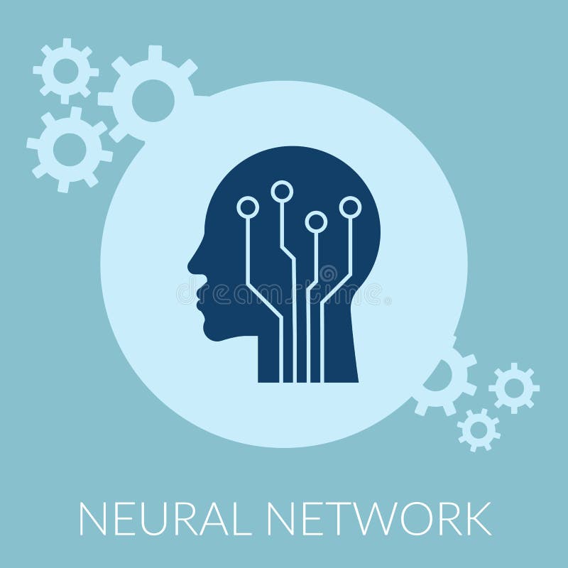 Neural Network Illustration Stock Vector - Illustration of data, design ...