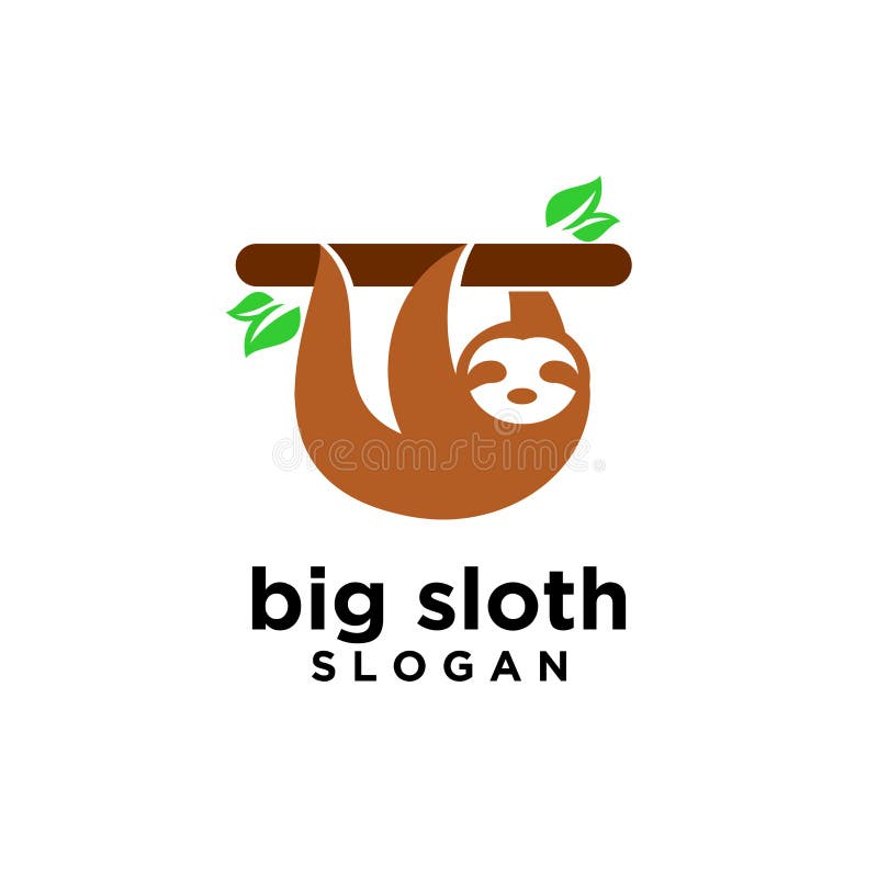 Sloth Logo Icon Designs Vector Illustration Stock Vector - Illustration ...