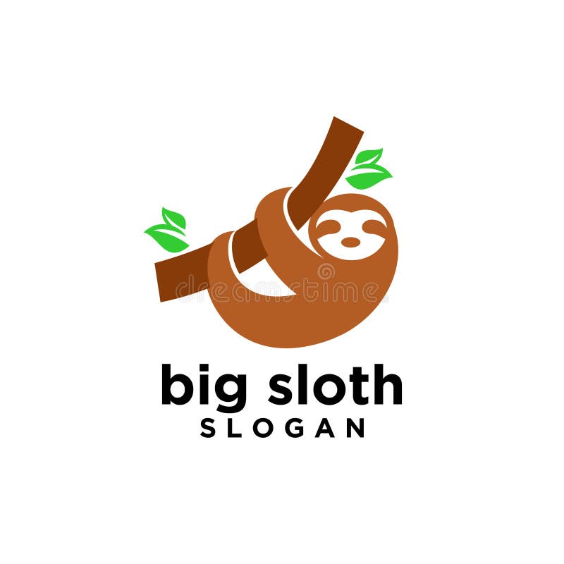 Sloth Logo Icon Designs Vector Illustration Stock Illustration ...