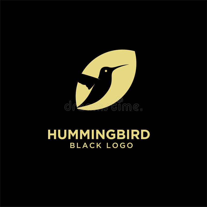 Hummingbird Vintage Classic Leaf Logo Icon Designs Vector Illustration ...