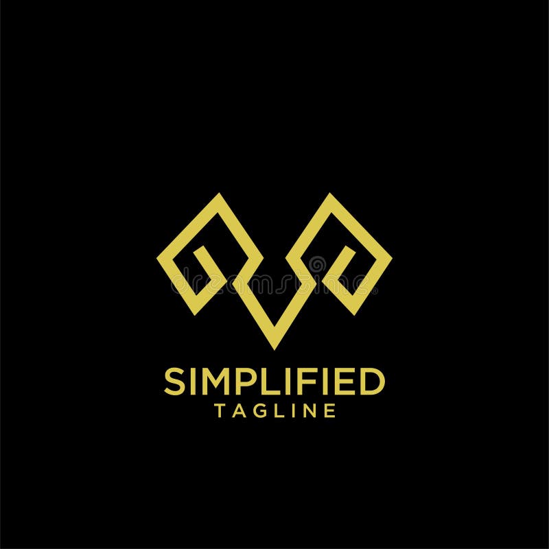 Abstract Goat Sheep Rams Line Head Gold Logo Icon Designs Vector Simple ...