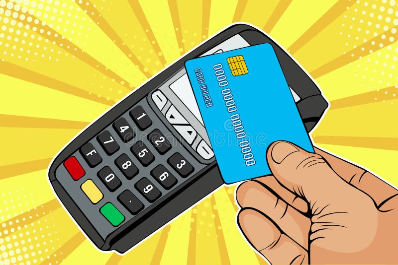 Pop Art Cashless Stock Illustrations – 12 Pop Art Cashless Stock ...