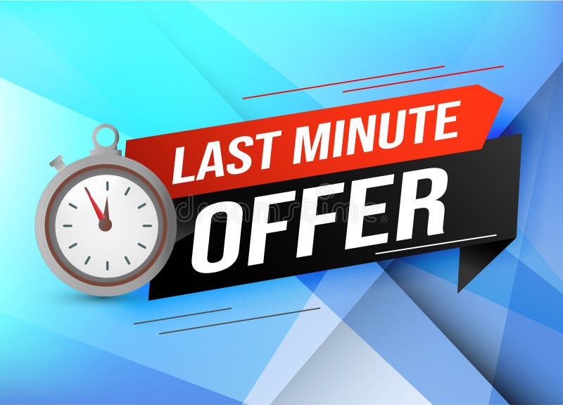 Last Minute Offer Watch Countdown Banner Design Template for Marketing ...