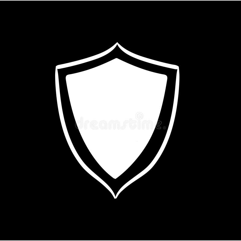 Shield Doodle Icon Hand Drawing Stock Vector - Illustration of honor ...