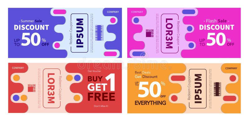 Gift Voucher Template with Clean and Modern Design for Flash Sale and ...