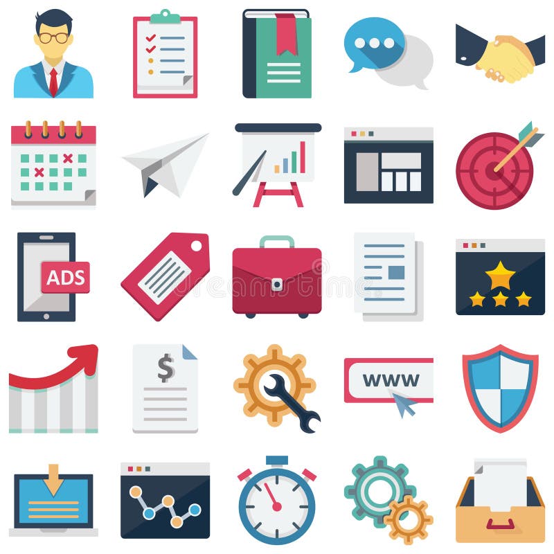 Web and SEO Vector Icons Set Every Single Icon You Can Easily Modify or ...