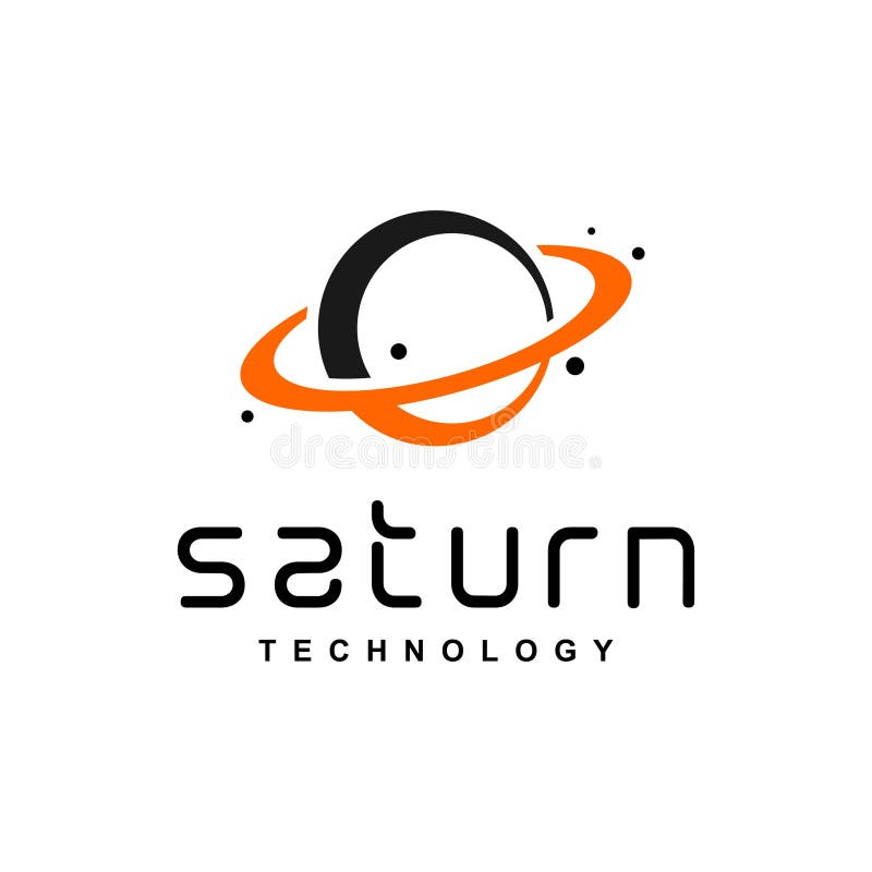 Simple Creative Galactic Saturn Planetary Illustration Stock Vector ...