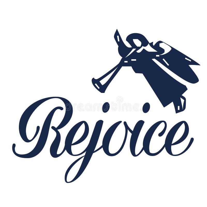 Rejoice, Typography for Print or Use As Poster, Card, Flyer Stock ...