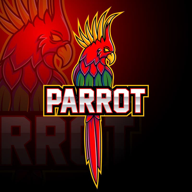 Parrot Mascot Logo Design Vector with Modern Illustration Concept Style ...