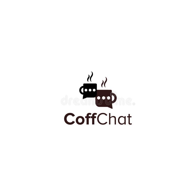 Coffee Chat Logo Design Element Vector Stock Vector - Illustration of ...