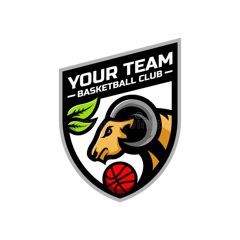 Goat Head Logo for the Basketball Team Logo. Vector Illustration Stock ...