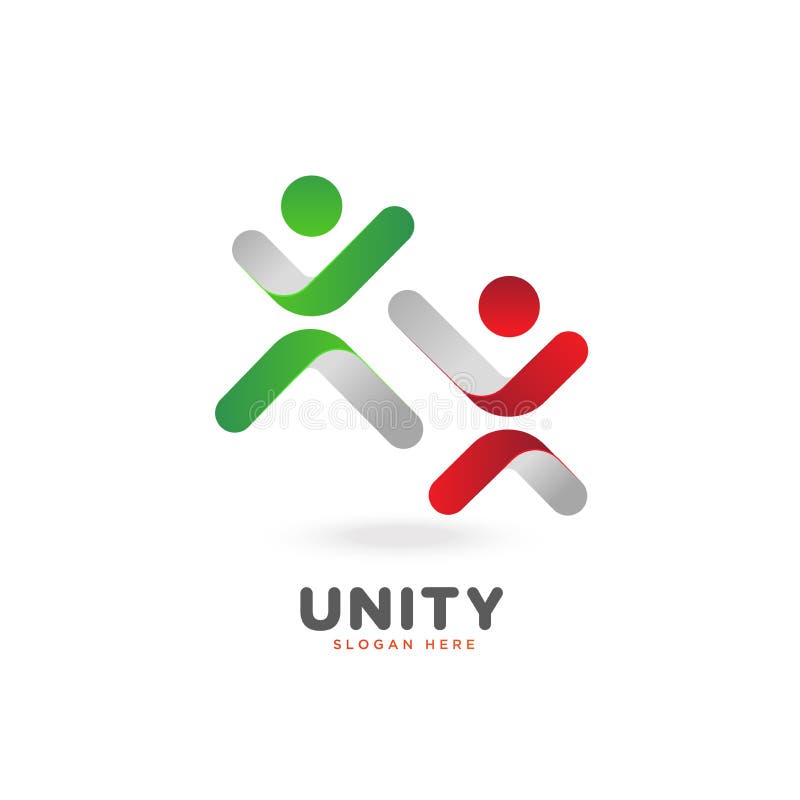 Colorful Smooth Gradient Unity, Three People, Family, Social Logo ...