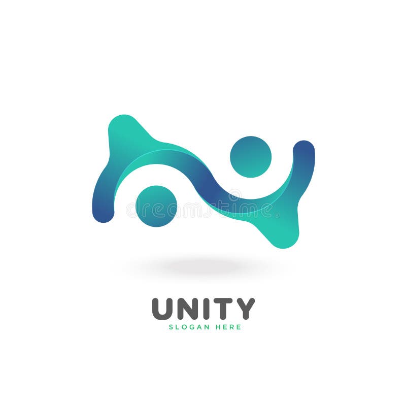 Colorful Smooth Gradient Unity, Three People, Family, Social Logo ...