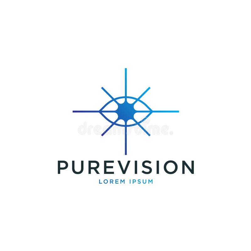 Eye Vision Navigation Logo Template Stock Vector - Illustration of ...