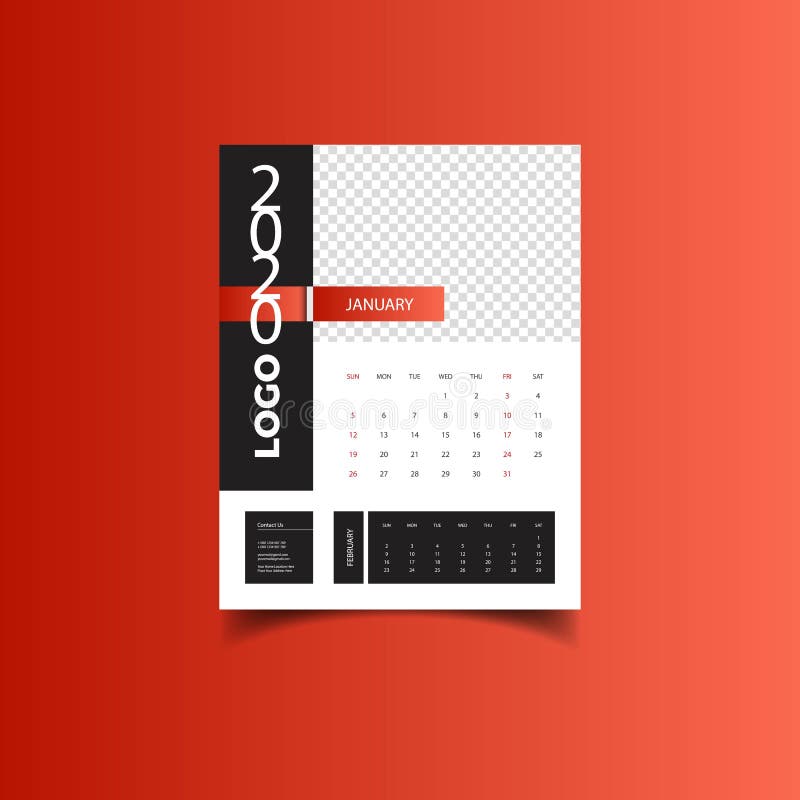 Abstract Modern Business Card Calendar - Logo Design Vector Stock ...