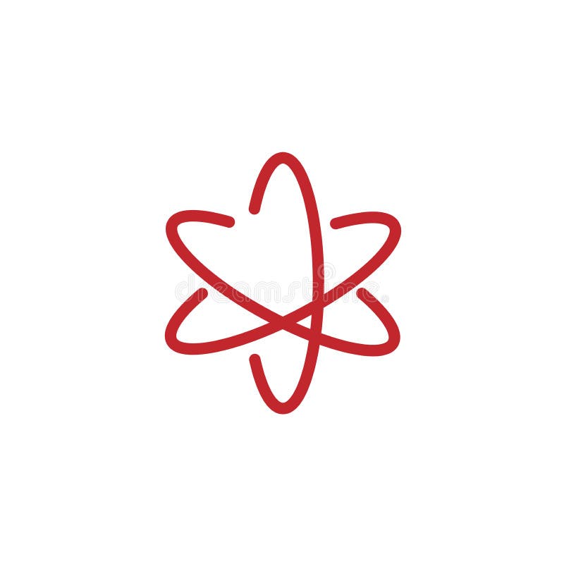 Atom Orbit Science Logo Icon Stock Vector - Illustration of sign, logo ...