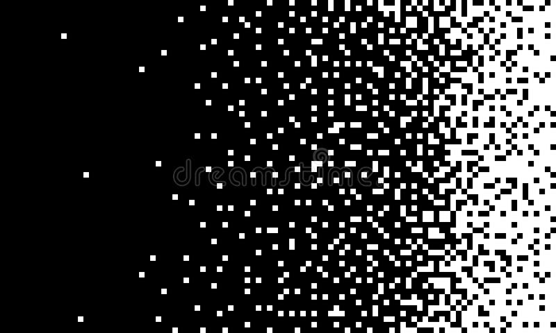 Pixels Scattered, Dissolve. Stock Vector - Illustration of speed, space ...