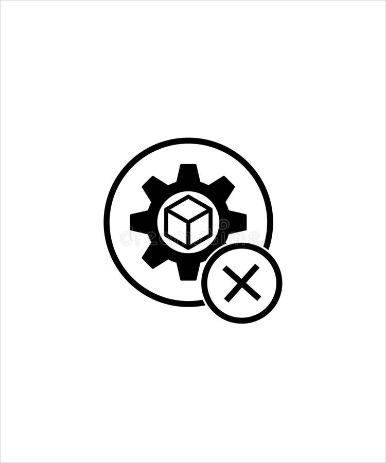 No Production Flat Icon,vector Best Illustration Design Icon. Stock ...