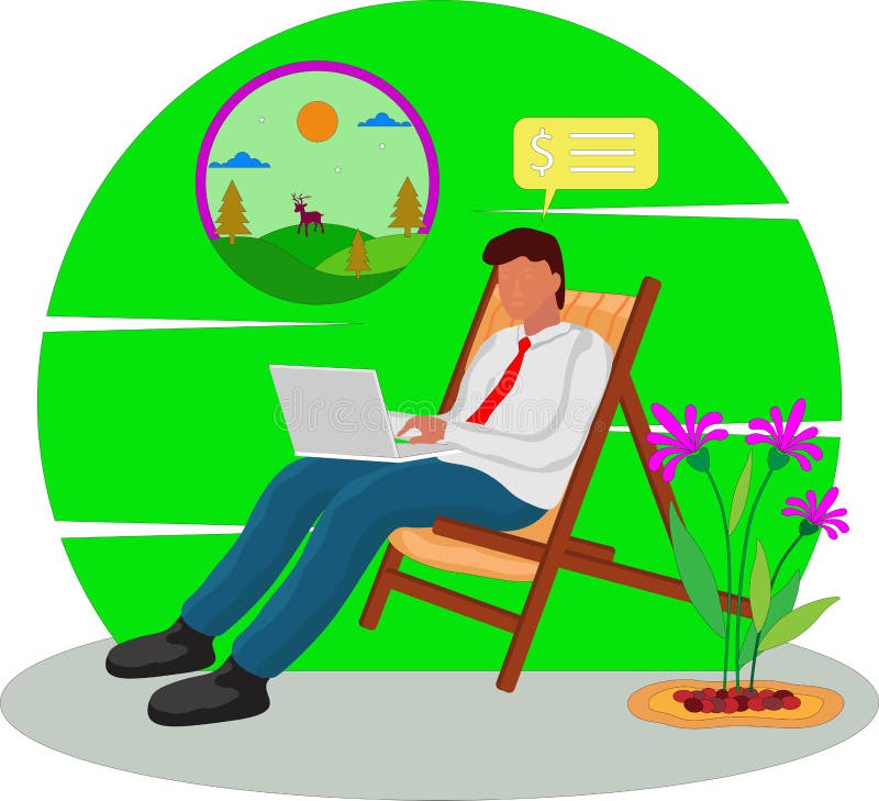 I Stay At Work For You, You Stay At Home For Us Stock Vector ...