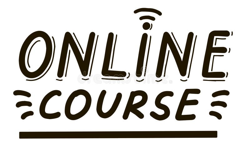Online Course, Training Education Concept. Logo, Badge, Poster, Banner ...
