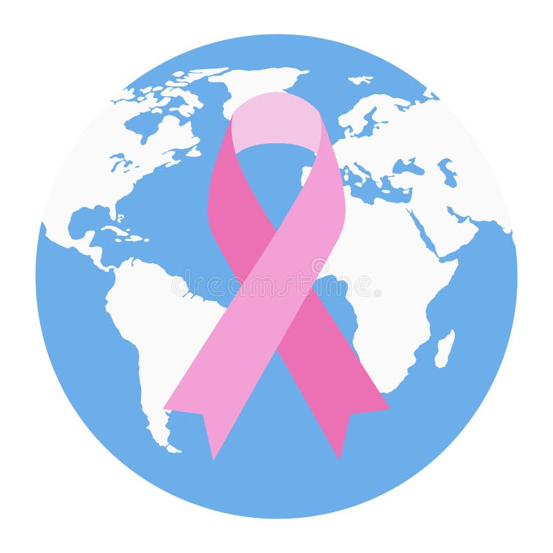 Breast Cancer Globe Stock Illustrations – 238 Breast Cancer Globe Stock ...