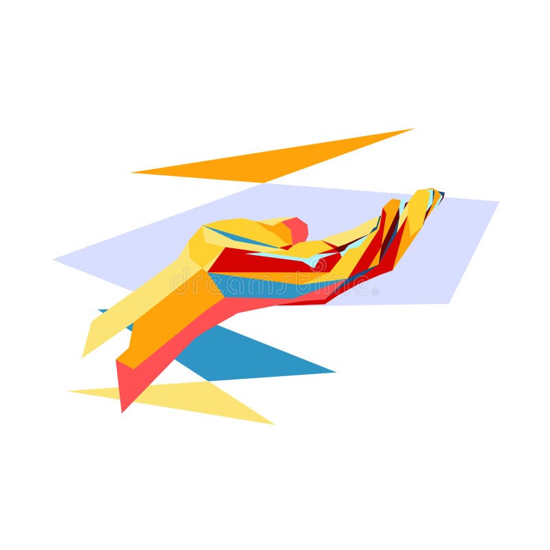 Wpap Human Hands with Three Fingers Stock Illustration - Illustration ...