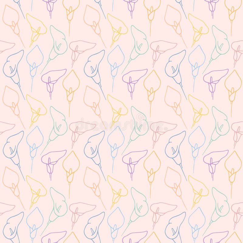 Pastel Repeat Pattern Design Stock Vector - Illustration of fashion ...