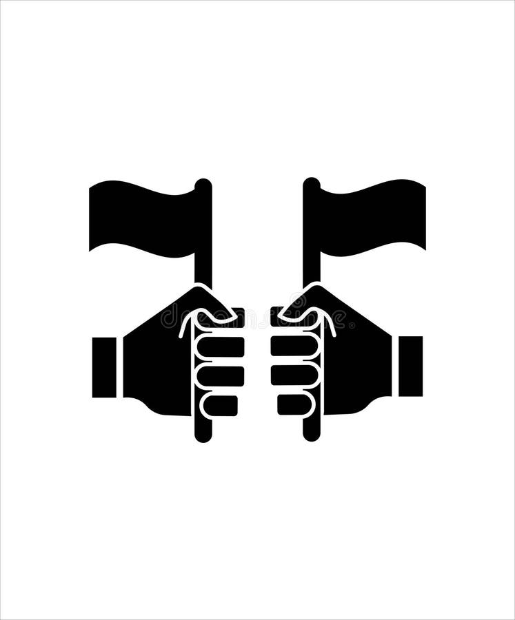 Hand Holding Flag Icon,two Hand in Flag Icon,vector Best Flat Icon ...
