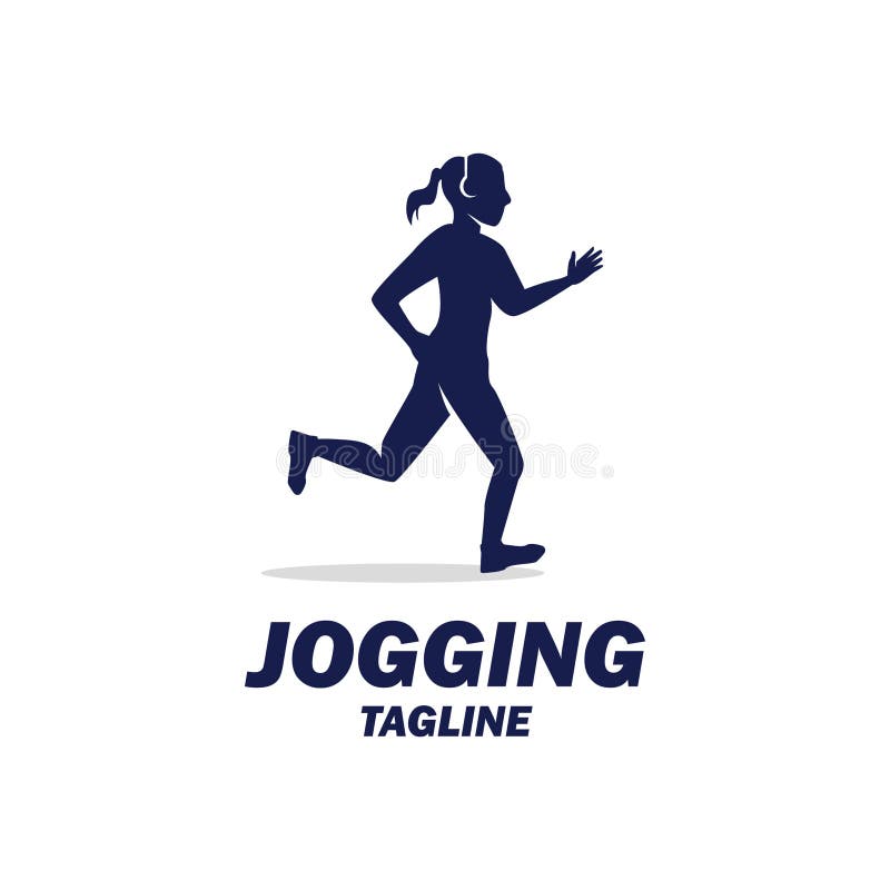 Running Sprint Jogging Minimalist Athletics Logo Design Template Vector ...