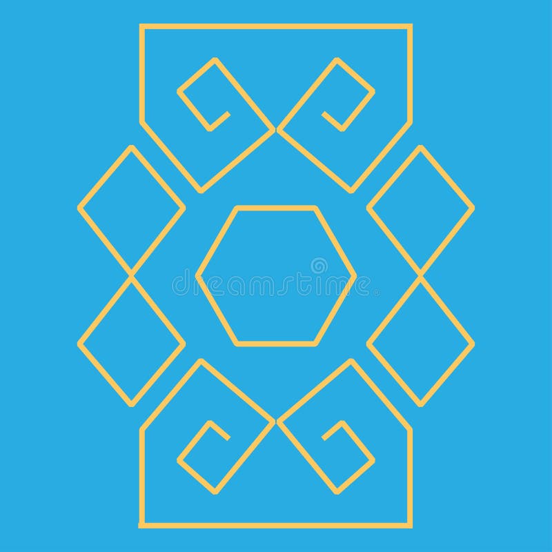 Simple eastern pattern stock illustration. Illustration of graphic ...