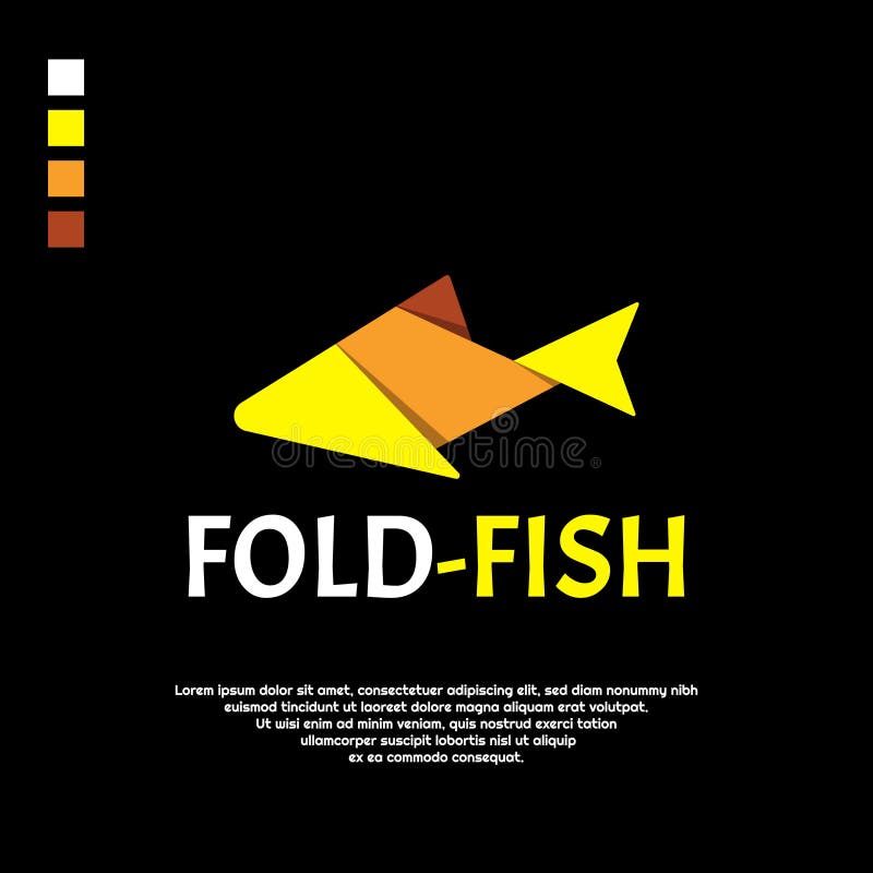 Creative Fish Logo Template Illustration with Color Stock Vector ...