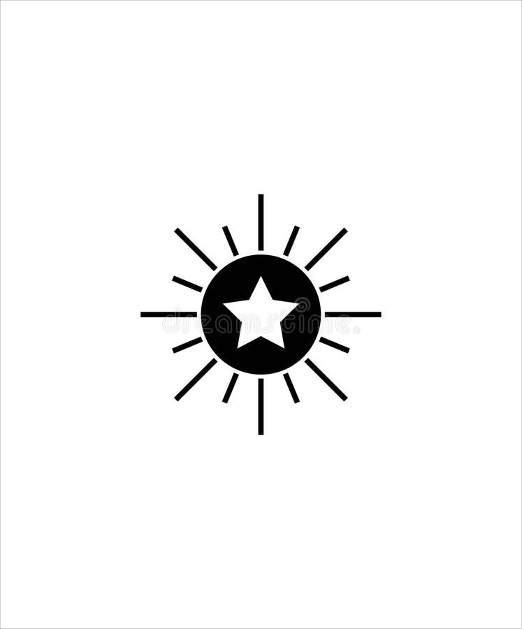 Skill Icon,sun with Star Icon,best Skill Icon. Stock Vector ...