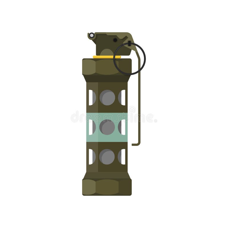 Flash Grenade. Hand Drawn Vector Illustration with a Grenade and ...