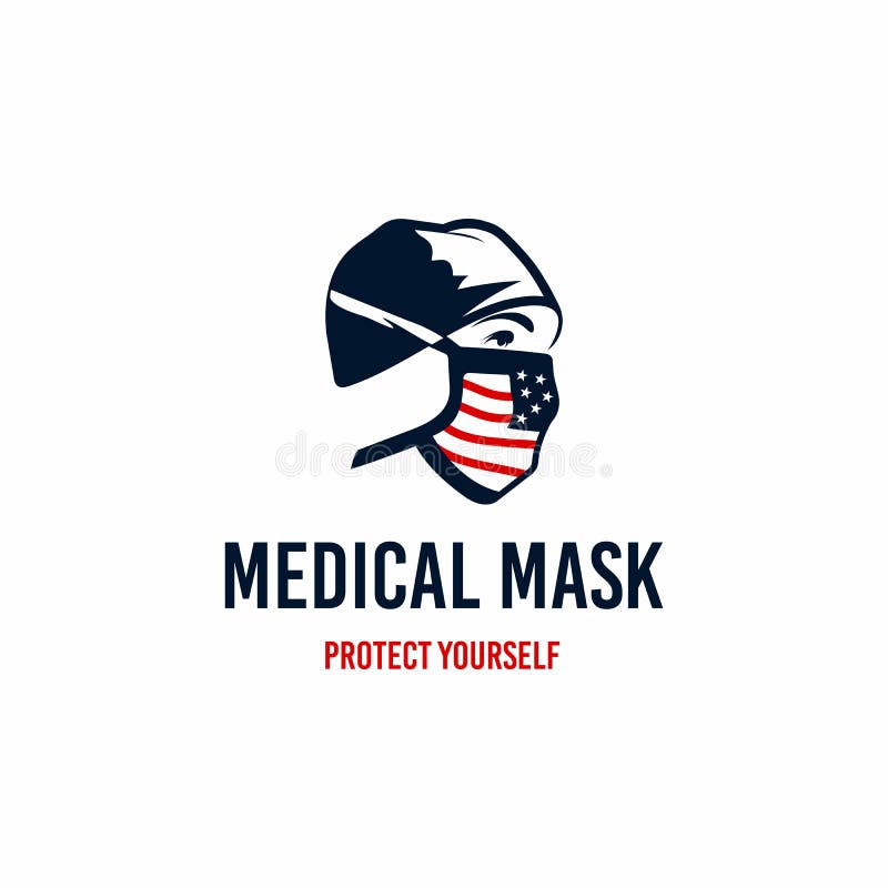 Medical Mask Logo Vector Design Inspiration Stock Vector - Illustration ...