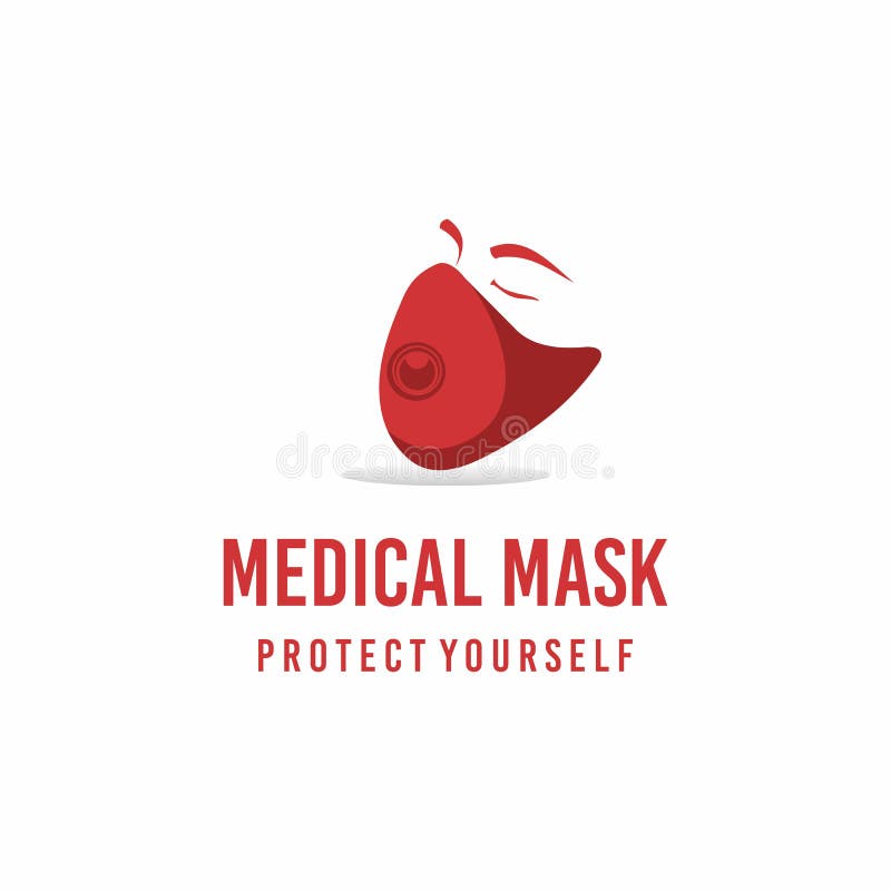 Medical Mask Logo Vector Design Inspiration Stock Vector - Illustration ...