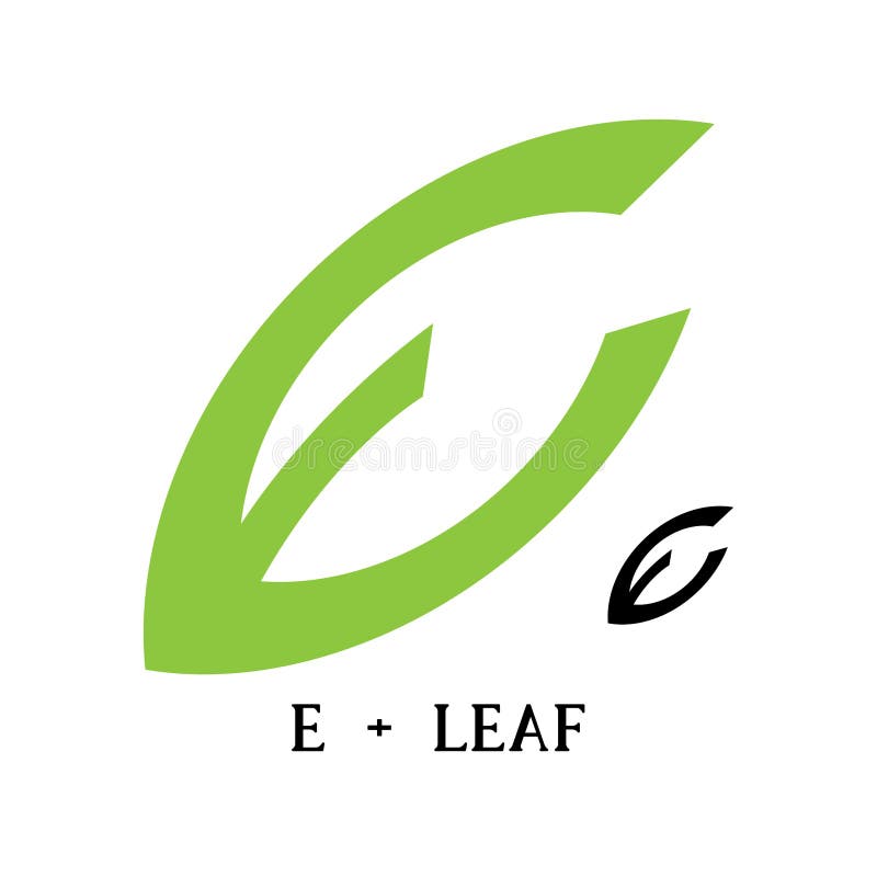 Letter E Leaf Logo Stock Illustrations – 1,668 Letter E Leaf Logo Stock ...