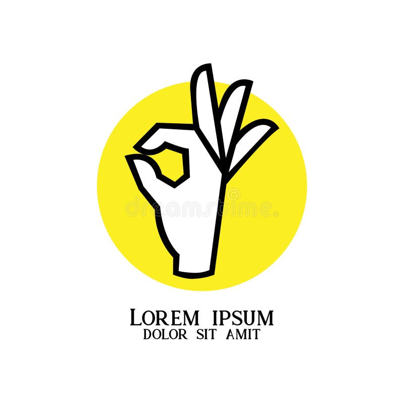 Right Hand Logo Vector Design Stock Vector - Illustration of finger ...