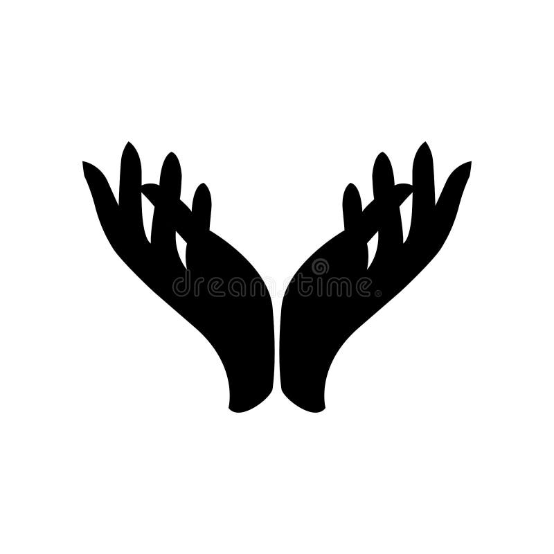 Two Hand Icon Vector. Two Hand Logo Illustration Stock Vector ...